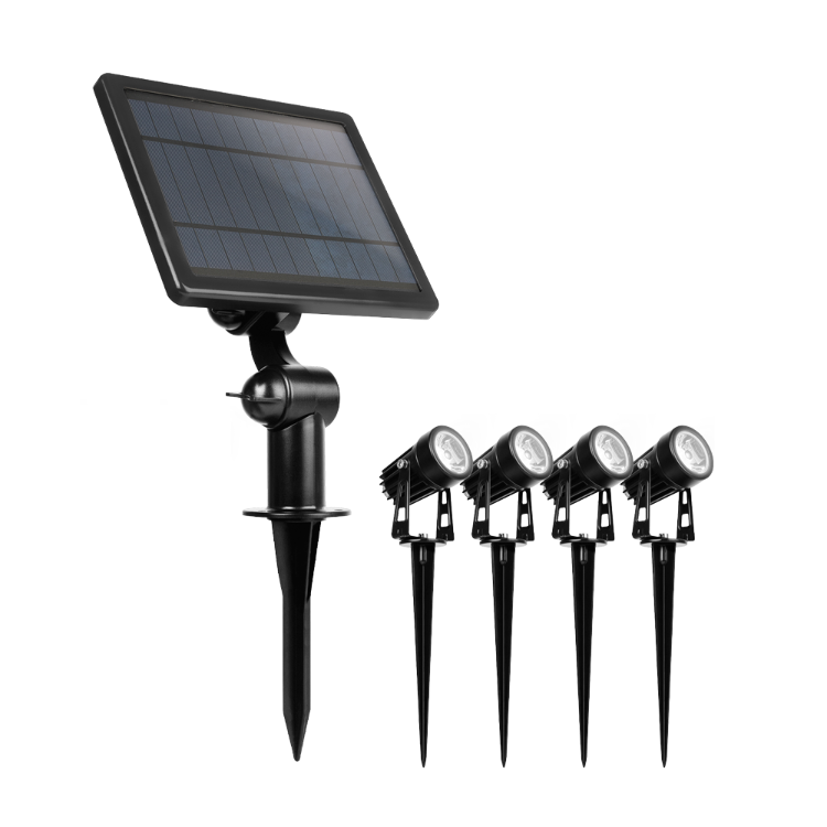 ESTACA LED SOLAR 1 PANEL 4 ESTACAS 4W BLANCO CALIDO 3000K | Grupo Coinp ...